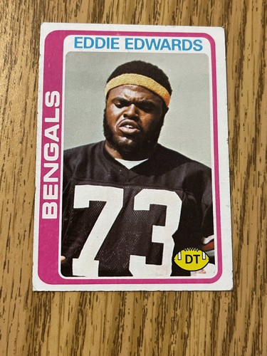 1978 Topps Eddie Edwards Cincinnati Bengals #374 - C2 | eBay