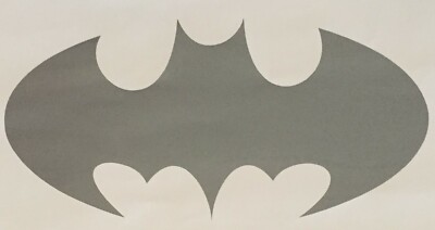 Classic Batman Small 3" Wide GUNMETAL GRAY vinyl graphics DECAL sticker ...