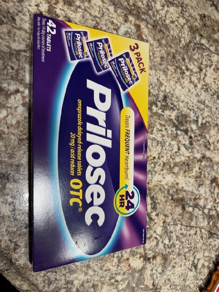 4 BOXES, 3 Pack Prilosec OTC Omeprazole Acid Reducer Tablets, 42 Ct ...