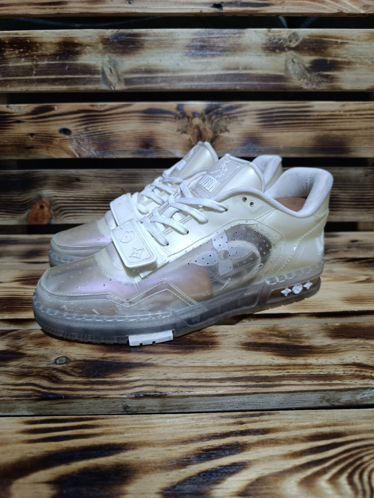 Louis Vuitton LV Trainer PVC Transparent Monogram … - Gem