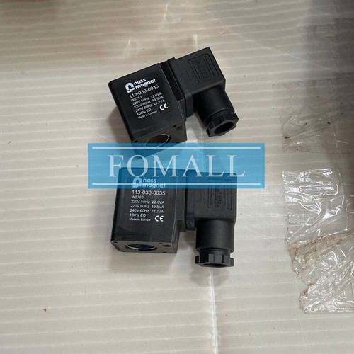 QTY:1 New For nass magnet solenoid valve coil 113-030-0035 W5763 220V ...