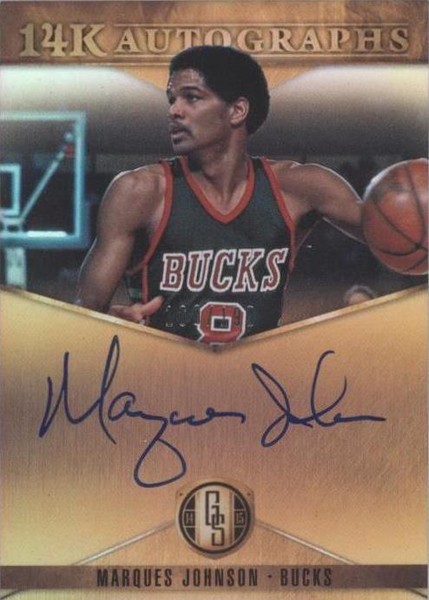 2014-15 Panini Gold Standard - 14K Autographs #14 Marques Johnson /199 ...