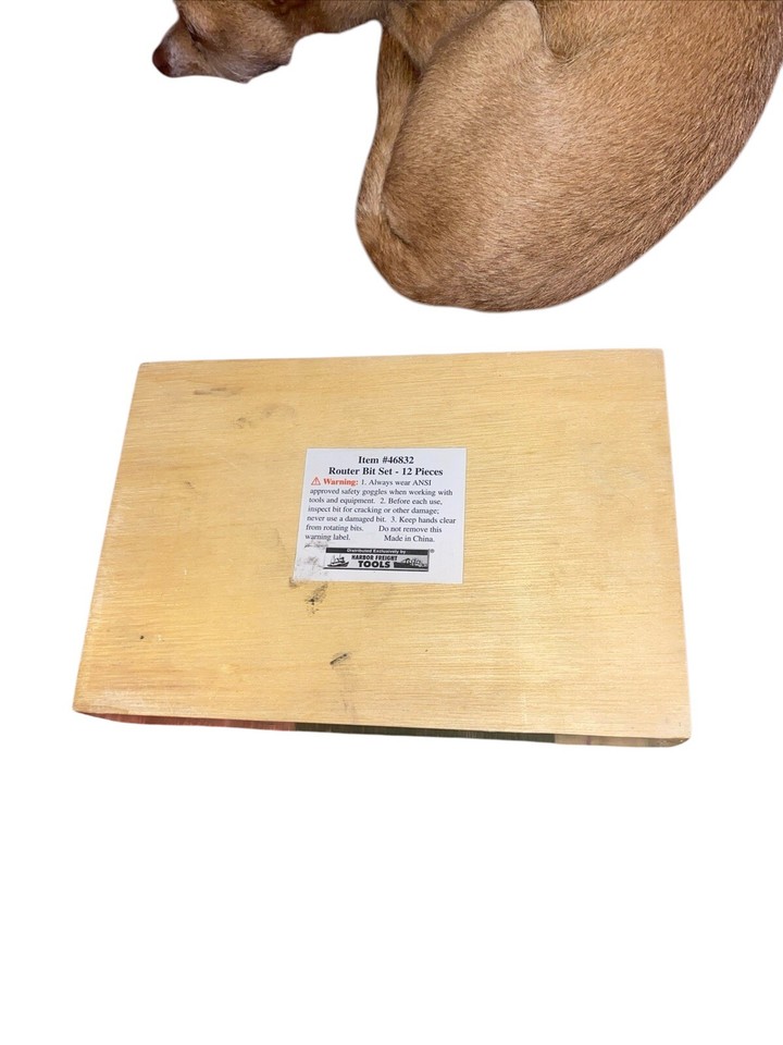 Harbor Freight 46832 Carbide Tip Router Bit Set Lightly Used All Pieces ...