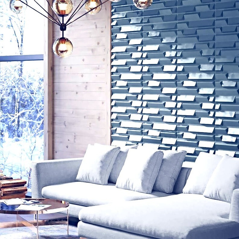 12 Tiles 3D Wall Panels PVC Tiles Textured Bricks Art Design 19.6" x 19 ...