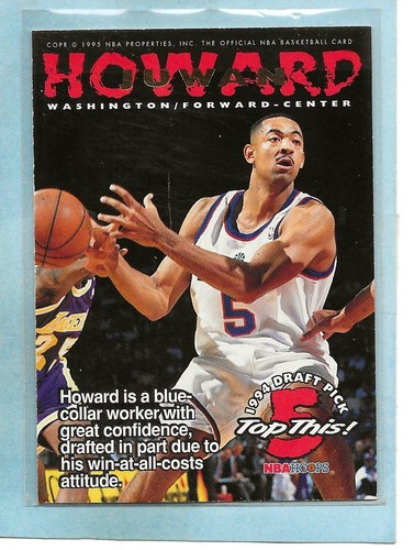1994-95 NBA Hoops - Juwan Howard, Isaiah Rider #425 (RC) for sale ...