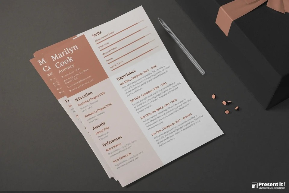 Bella Resume CV Template | eBay