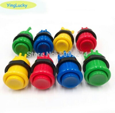 8pcs / Lot 28mm Happ Style Standard American Push Buttons with Micro ...