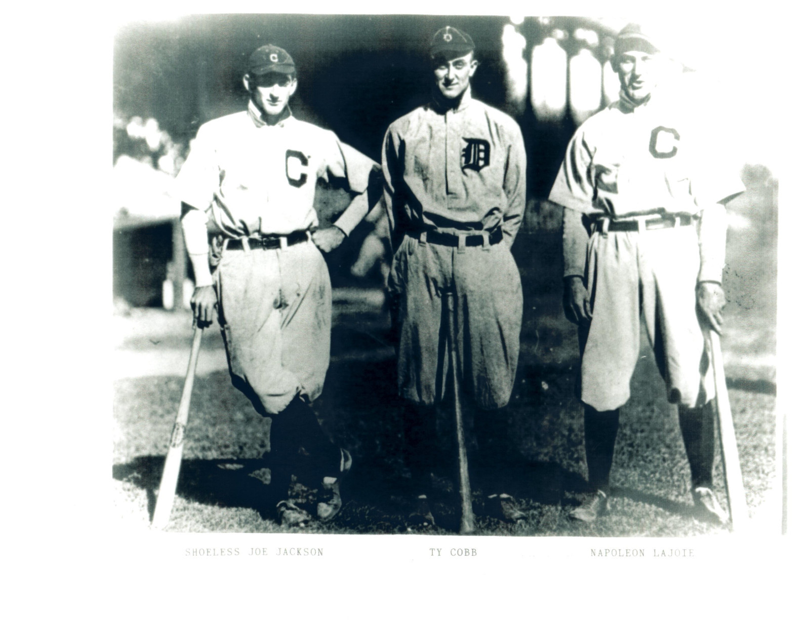 JOE JACKSON TY COBB NAP LAJOIE 8X10 PHOTO DETROIT CHICAGO TIGERS ...