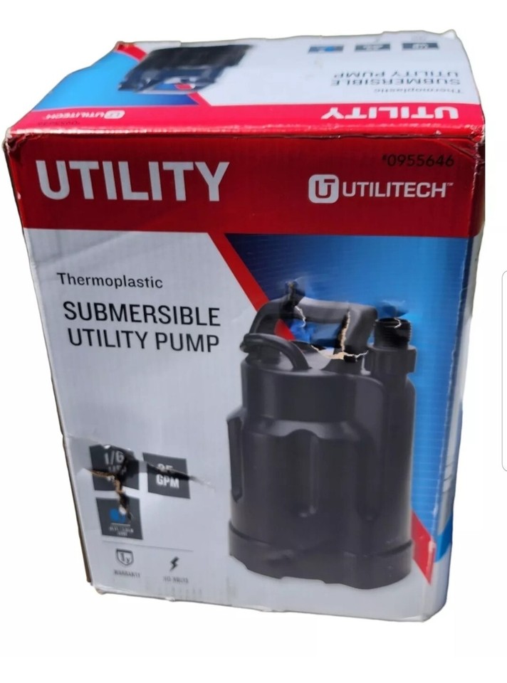 Utilitech 1/6-HP 115-Volt Thermoplastic Submersible Utility Pump | eBay