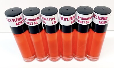 Akim's Perfume Body Oil 0.5 oz (6pc) REB'L FLEUR BY RIHANNA | eBay