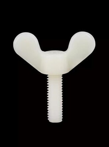 5/10/20/50pcs M5 M6 Plastic Thumb Wing Screw Butterfly Bolts White ...