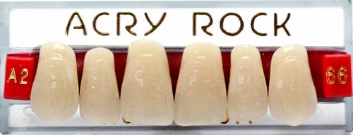 Acrylic Dental Lab Teeth Ruthinium Acryrock Teeth A2 Size 66 Full mouth ...