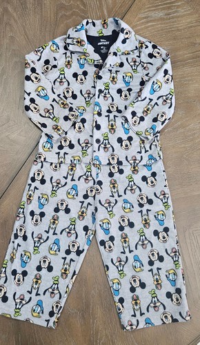 Disney Jr. Mickey, Goofy, Donald Duck Long Sleeve Button Down Pj’s ...