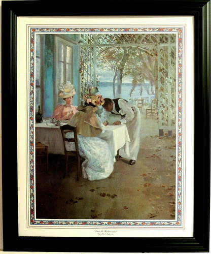 VICTORIAN LADIES PICTURE DANS LE RESTAURANT ALBERT LUDOVICI FRAMED ...