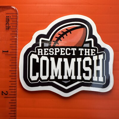 Roger Goodell Respect The Commish Sticker NFL Football | eBay