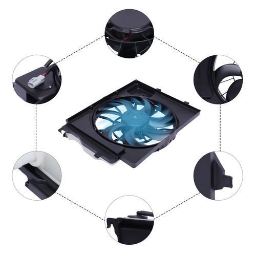 Dual Radiator for 2018-2020 Hyundai Accent/Kia Rio dual cooling Fan ...