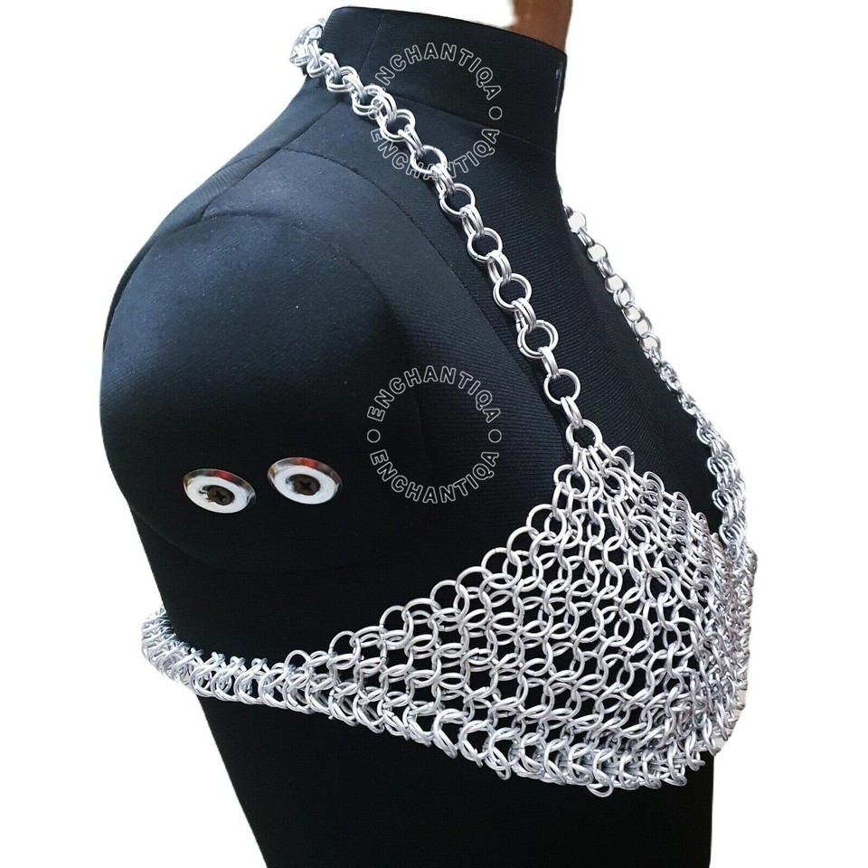 Handmade Elegant Chainmail Bra, Aluminium Bikini Lingerie Bra, Sexy ...