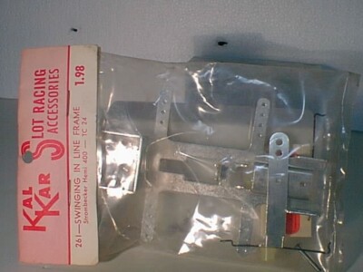 1/24 KalKar #261 inline slot car kit chassis Strombecker 400 or 36D ...