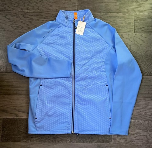 Peter Millar Merge Elite Hybrid Golf Jacket NWT Bondi Blue Men's L MSRP ...
