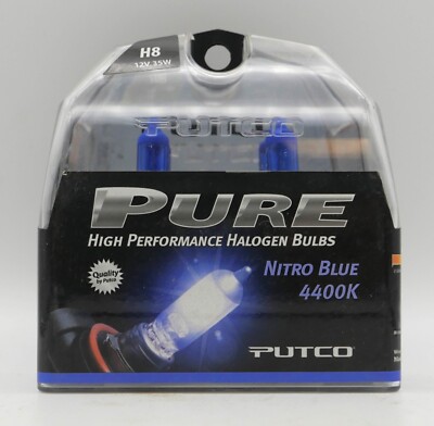 Putco Nitro Blue H8 Halogen Bulbs 230008NB 12V 35W 4400K | Aftermarket ...