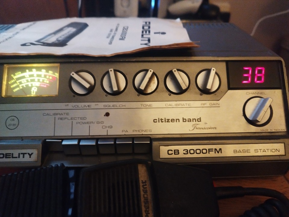 FIDELITY CB3000 VINTAGE BASE STATION CB RADIO WORKING CONDITION | eBay UK