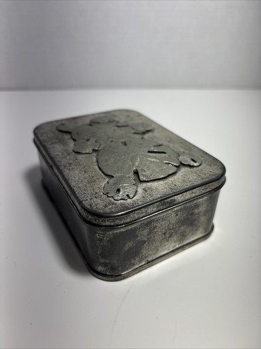 Vintage Pewter Beach Sand Dollar Tin Trinket Container Box by Metzke 4. ...