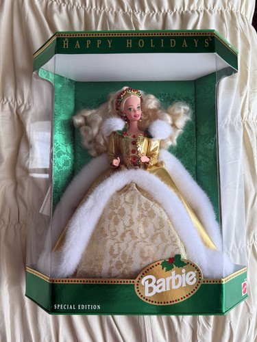 Mattel Eye Color Error Barbie Happy Holidays Winter's Eve Doll 1994 ...