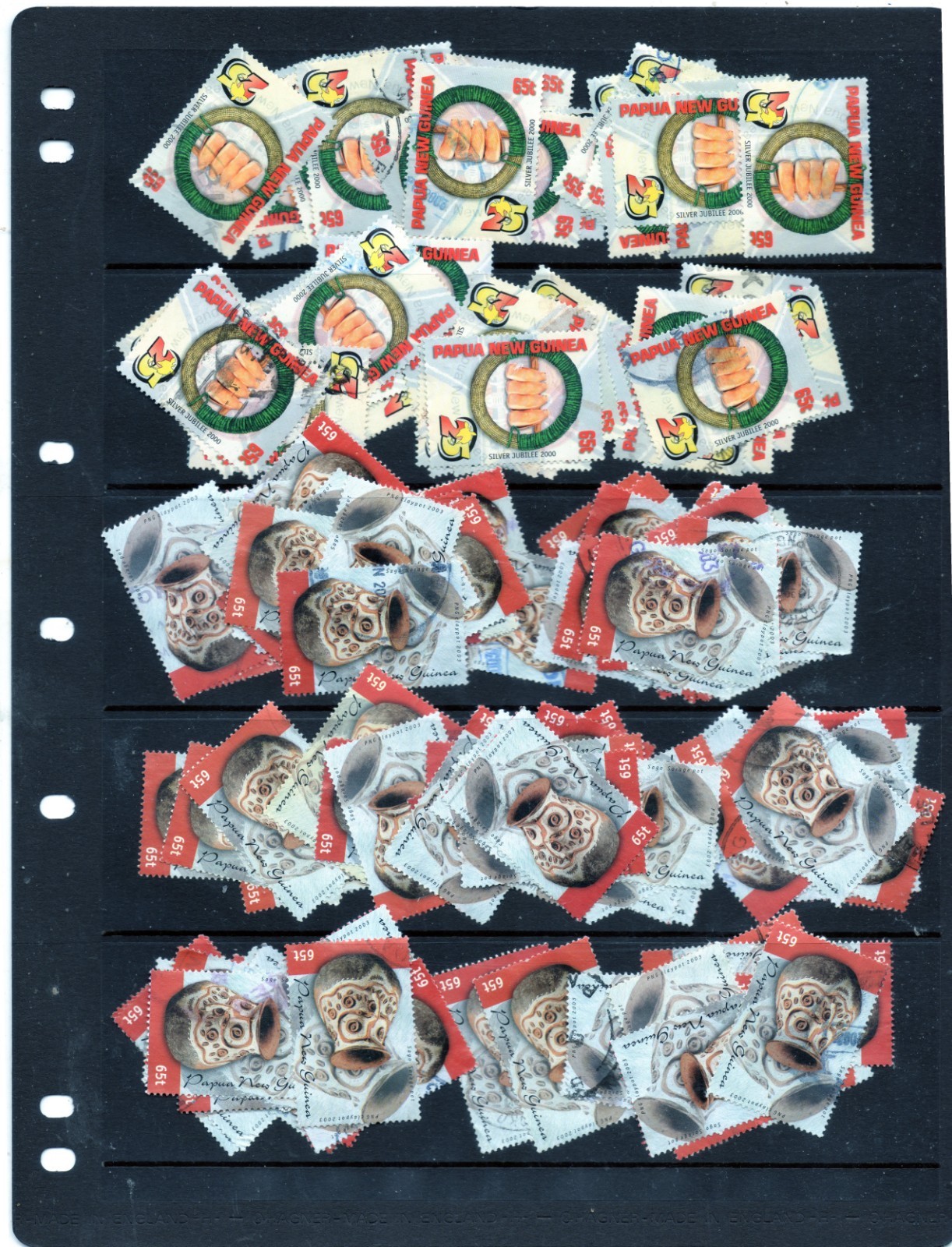 PAPUA NEW GUINEA Bulk 2000 65t Jubilee X 40 + 65t Clay Pot X 90, very ...