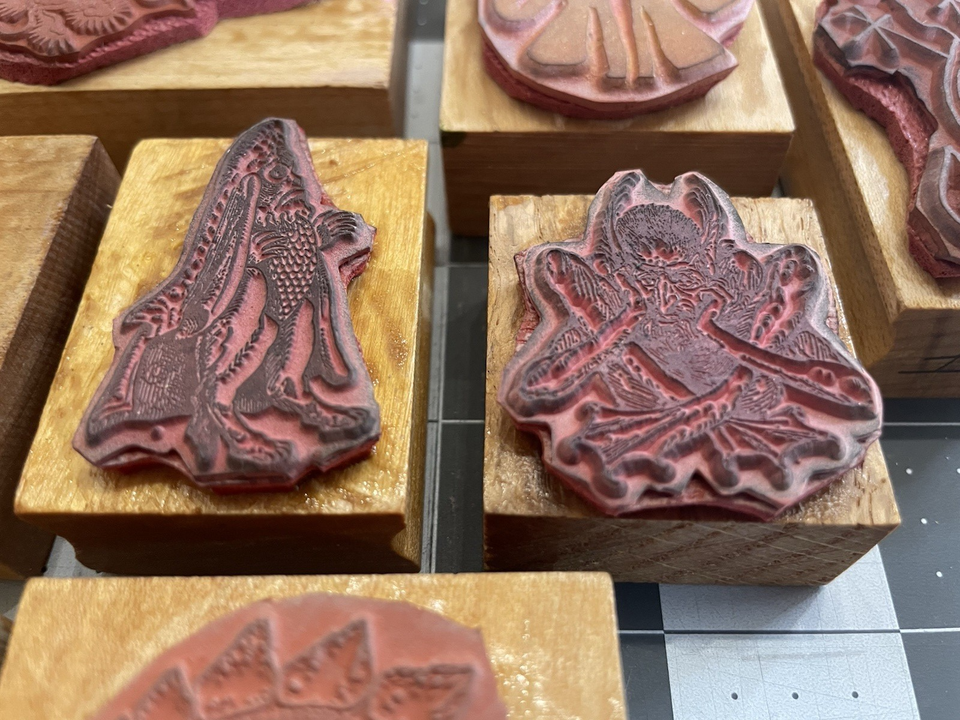 Lot Of 14 Fanciful Mythical Mounted Rubber Stamps Crafts Scrapbooking ...