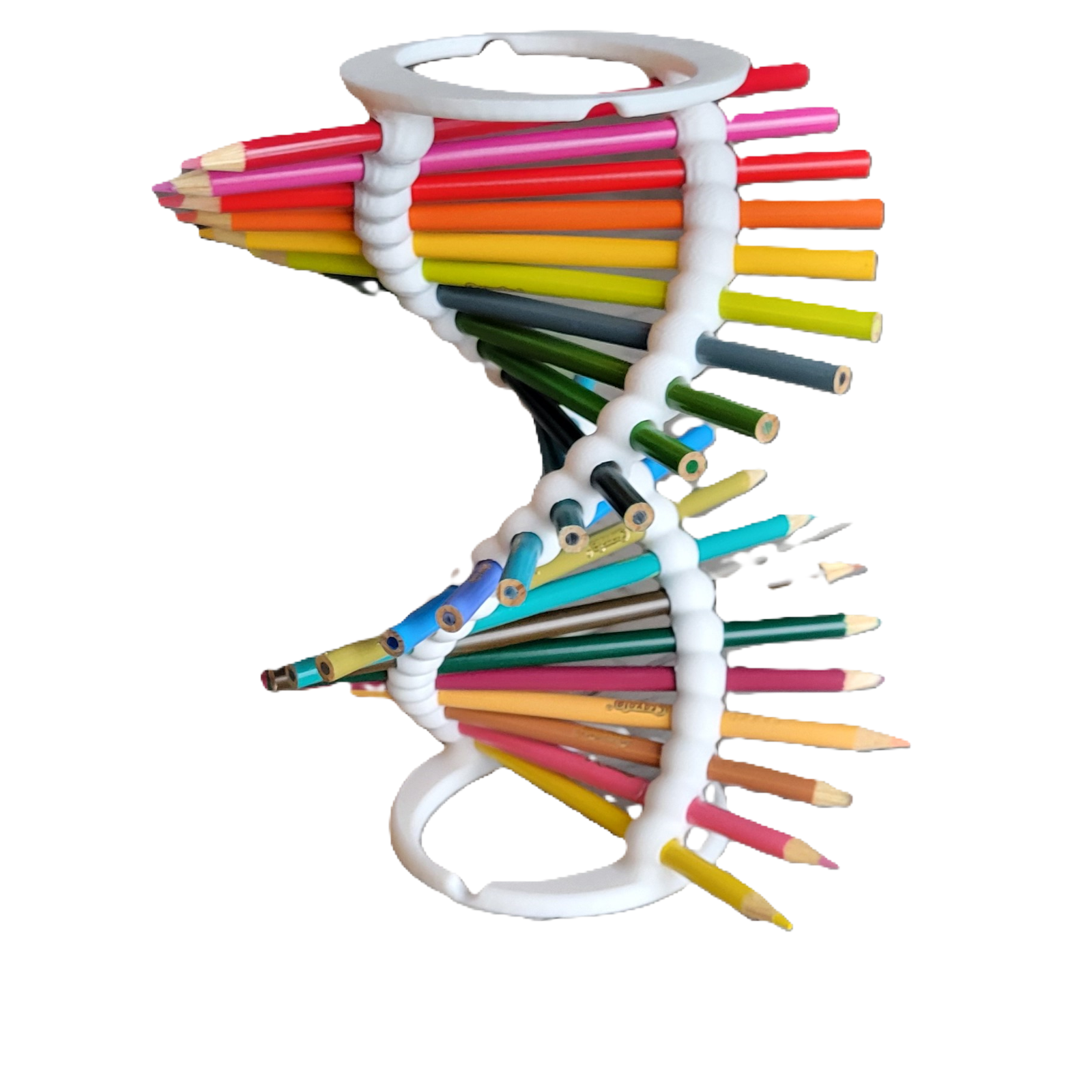 Double Helix DNA Desk Organizer - Durable Pencil Holder for 23 Pencils ...