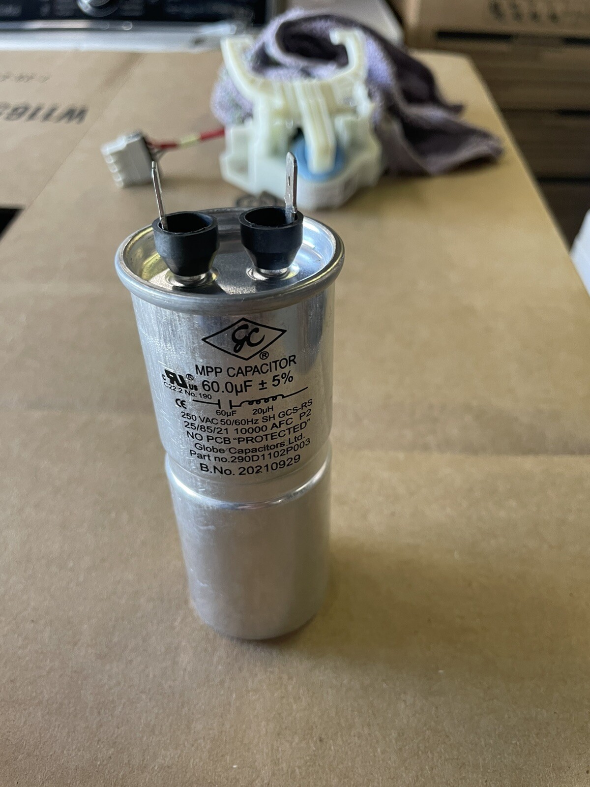 WH12X24103 WH12X27614 GE WASHER CAPACITOR SILVER free shipping | eBay