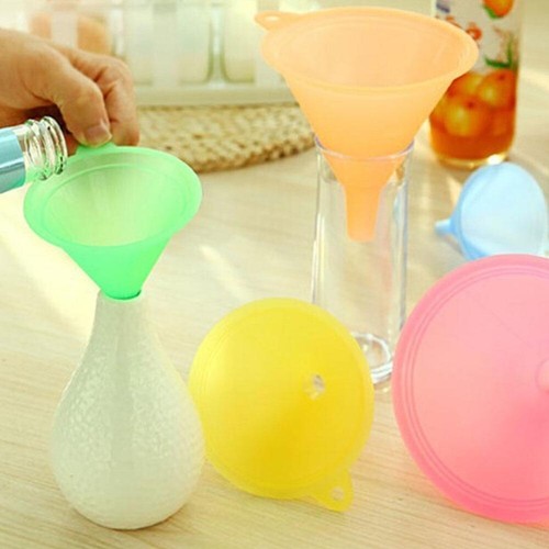 Plastic Kitchen Funnels Transparent Colorful Filling Bottle Soy Sauce ...