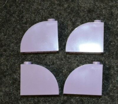 (4) 1x3x2 Lavender Quarter Round Brick Bricks ~ Lego ~ NEW | eBay
