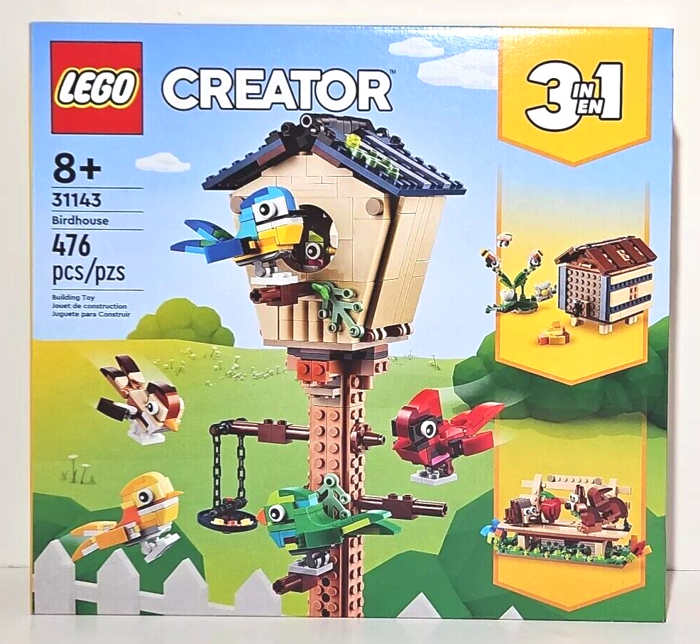 Lego 31143 Birdhouse Creator 3 in 1 Brand New Sealed Building Kit Toy ...