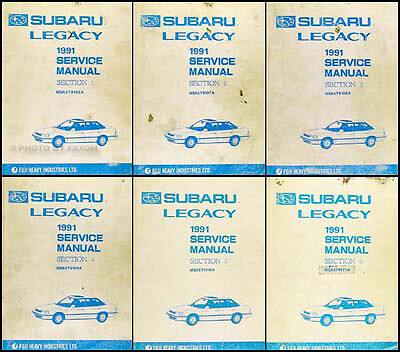 1991 Subaru Legacy Service Manual 6 Volumes OEM Repair Shop Books | eBay