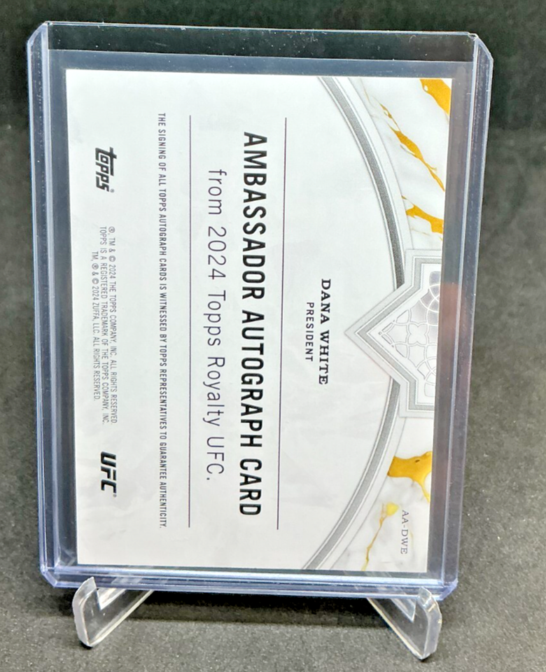 2024 Topps Royalty UFC Ambassador Autographs DANA WHITE On Card AUTO 08 ...