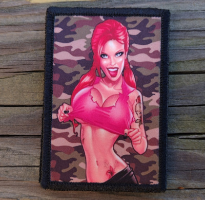 Girl Camo Morale Patch Hook & Loop Army Military Sexy 2nd Amendment Tactical 2A | eBay