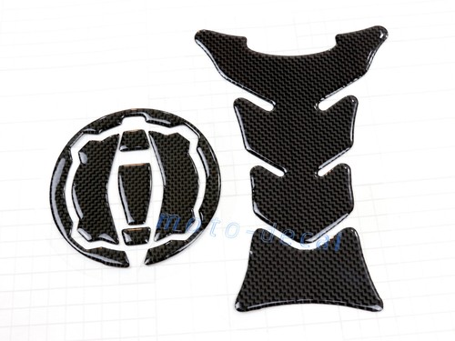 Real Carbon Fiber Fuel Tank Pad For 2019-2021 Ninja ZX6R Gas Cover 3D ...