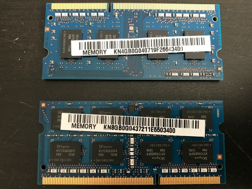 8GB SK Hynix DDR3 1600mhz PC3L-12800S 204 PIN SO-DIMM LAPTOP MEMORY RAM ...