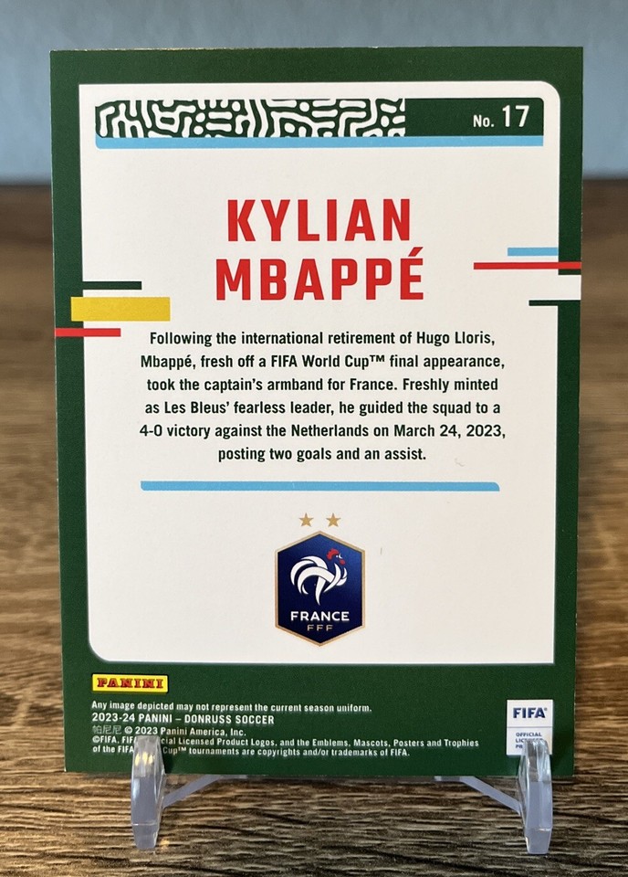 2023-24 Donruss Soccer #17 Kylian Mbappe Base Card | eBay