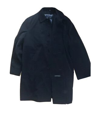 Kenneth Cole New York RAIN Jacket ~Car Coat~ Black~ Large ~w/ Removable ...