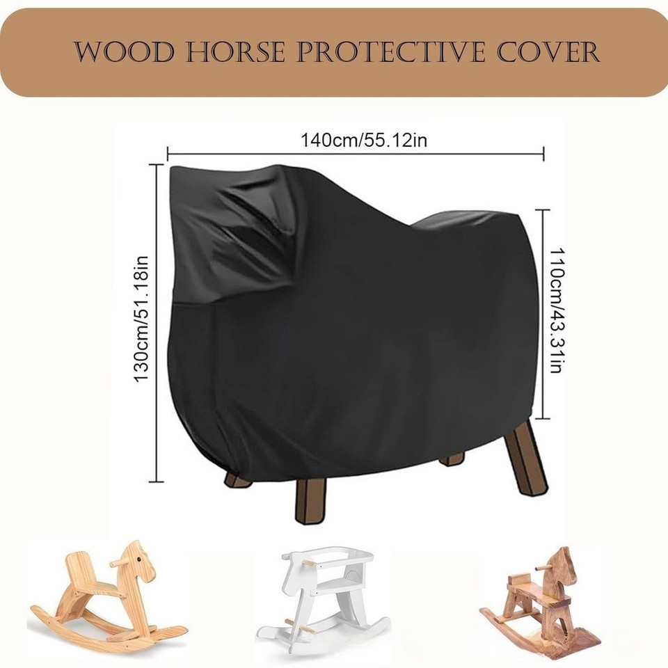 UV Resistant Wood Horse Cover 210D Oxford Fabric for Long Term Outdoor ...