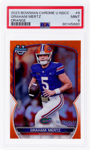 2023 Bowman University Chrome Nscc Graham Mertz Orange Refractor #BU6 ...