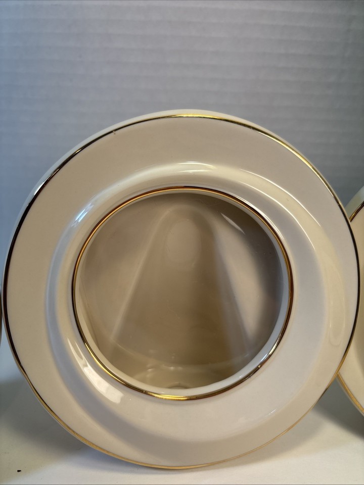 Lot 3 Lenox Round Ivory Small 5 InchPicture Frames Gold Trim Clear ...