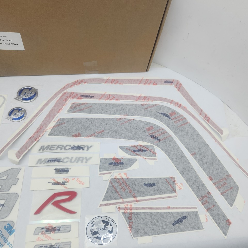 # 8M0207334 OEM Mercury Racing Outboard 400R Graphics Kit Decal Set ...
