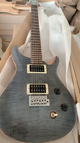 Black Grey Flame Maple Top Electric Guitar Special Inlay, Flame Maple ...