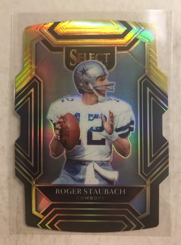 2021 Select Roger Staubach Club Level Die Cut Black/Gold Prizm | eBay