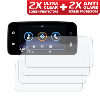 HARLEY DAVIDSON Boom! Box GTS Screen Protector: 2x Ultra-Clear & 2x ...