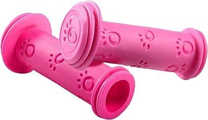 1 Pair Cat Scratcher Design Bike Grips Kids Pink Non Slip TPR Bike ...