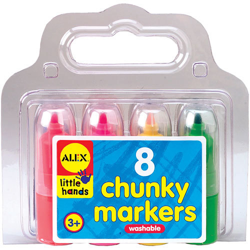 NEW ALEX Little Hands Chunky Washable Markers Textas Texta - 8 piece ...